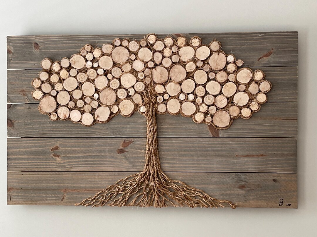 Wooden Tree Art - Etsy