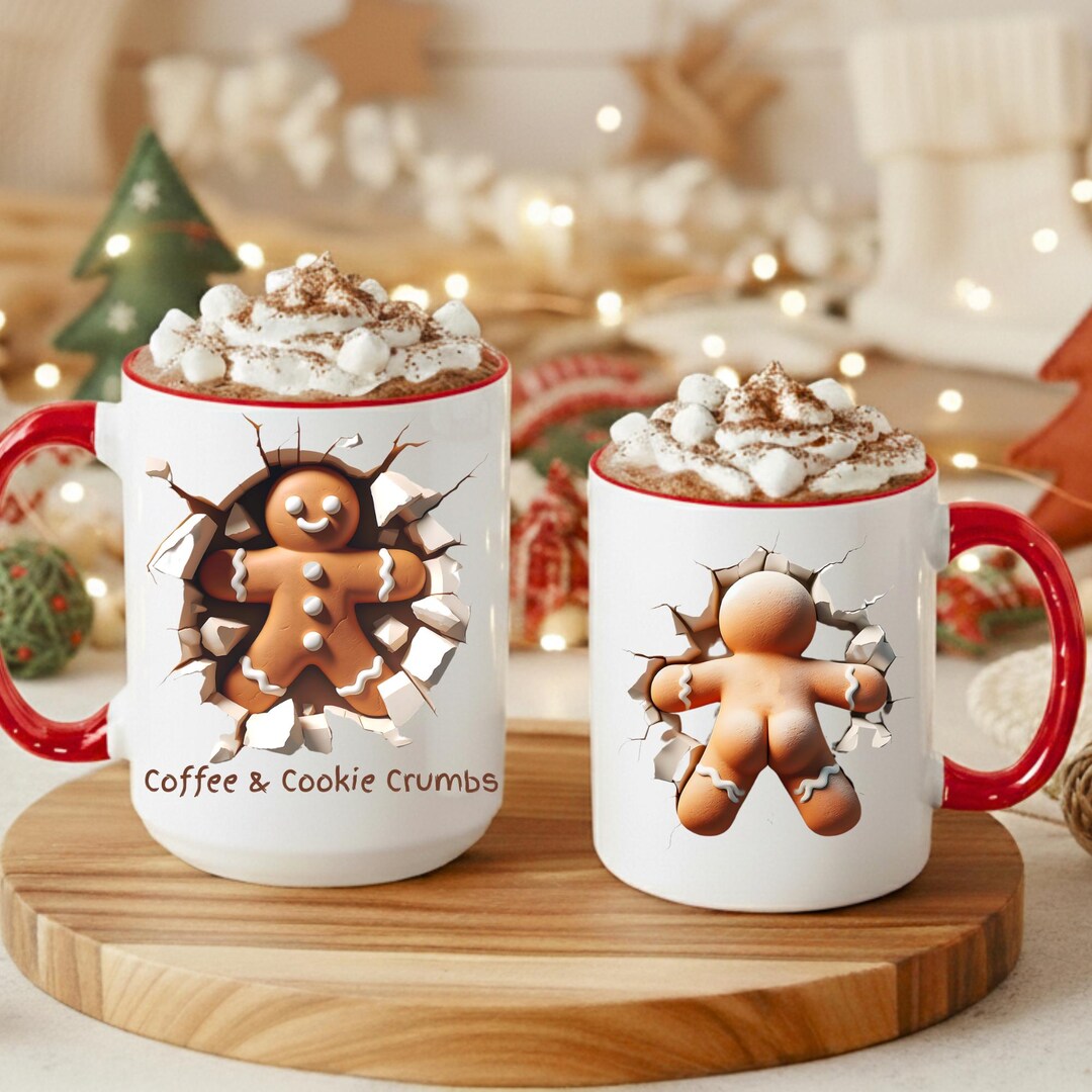 Christmas Mug, Gingerbread Coffee Mug Holiday Gift, Christmas Decor ...