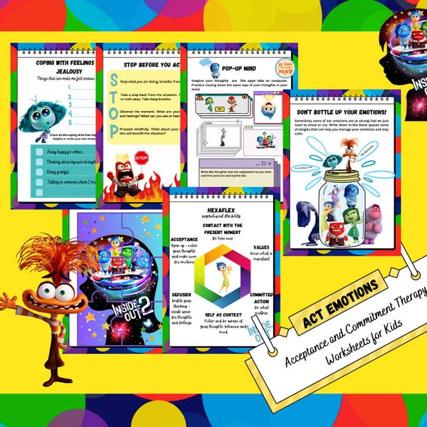 Mental Health Inside Out Worksheets - Etsy