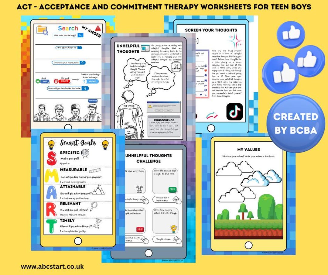 ACT Acceptance and Commitment Therapy for Teen Boys, Teen Therapy ...
