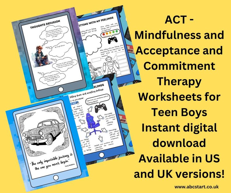 ACT Acceptance and Commitment Therapy for Teen Boys, Teen Therapy ...