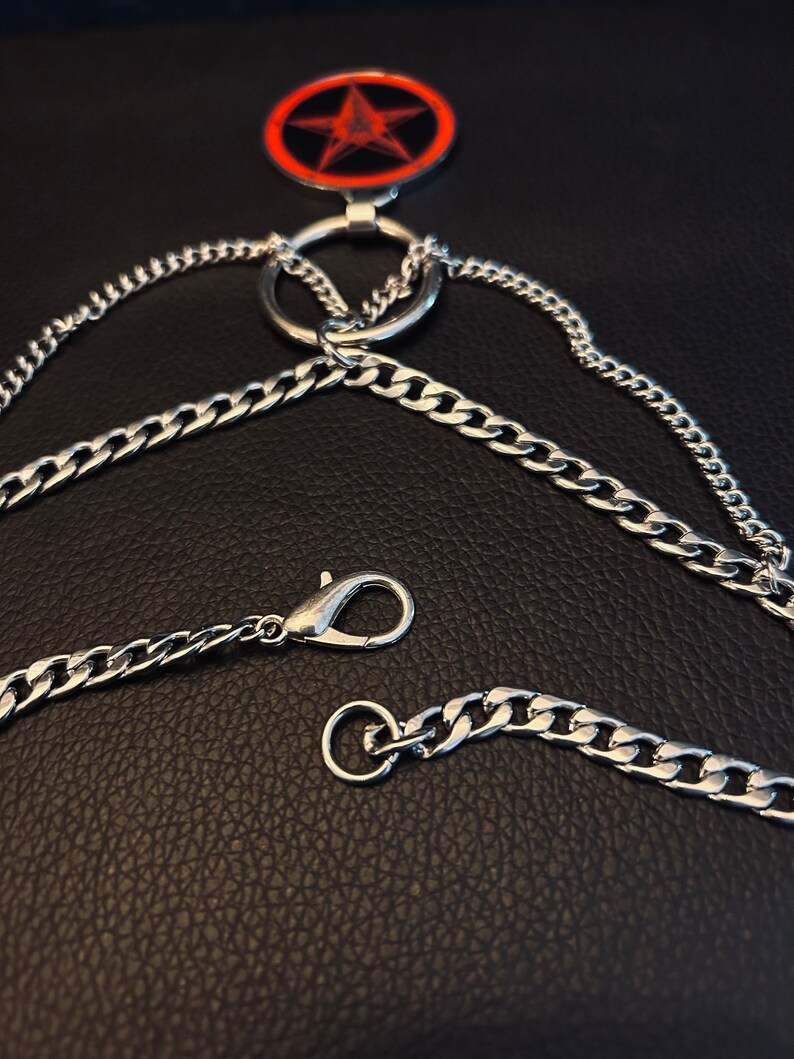 Sigil of Baphomet Chain Necklace Sigil Necklace Chain Necklace Goth ...