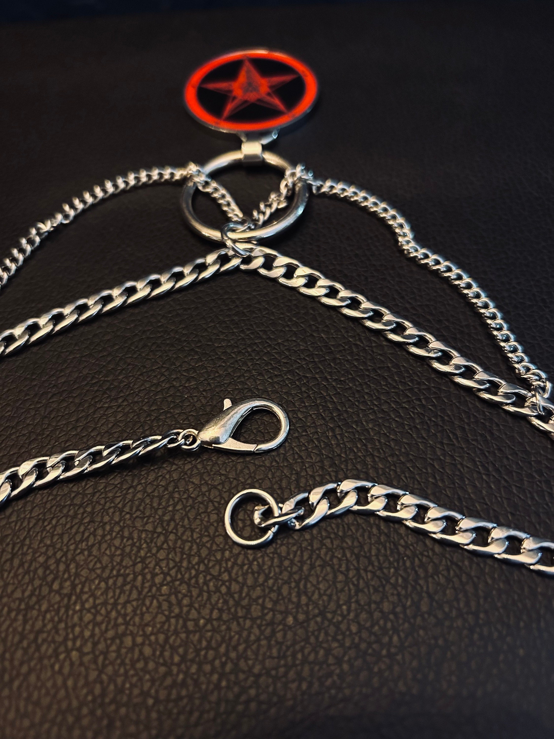 Sigil of Baphomet Chain Necklace Sigil Necklace Chain Necklace Goth ...