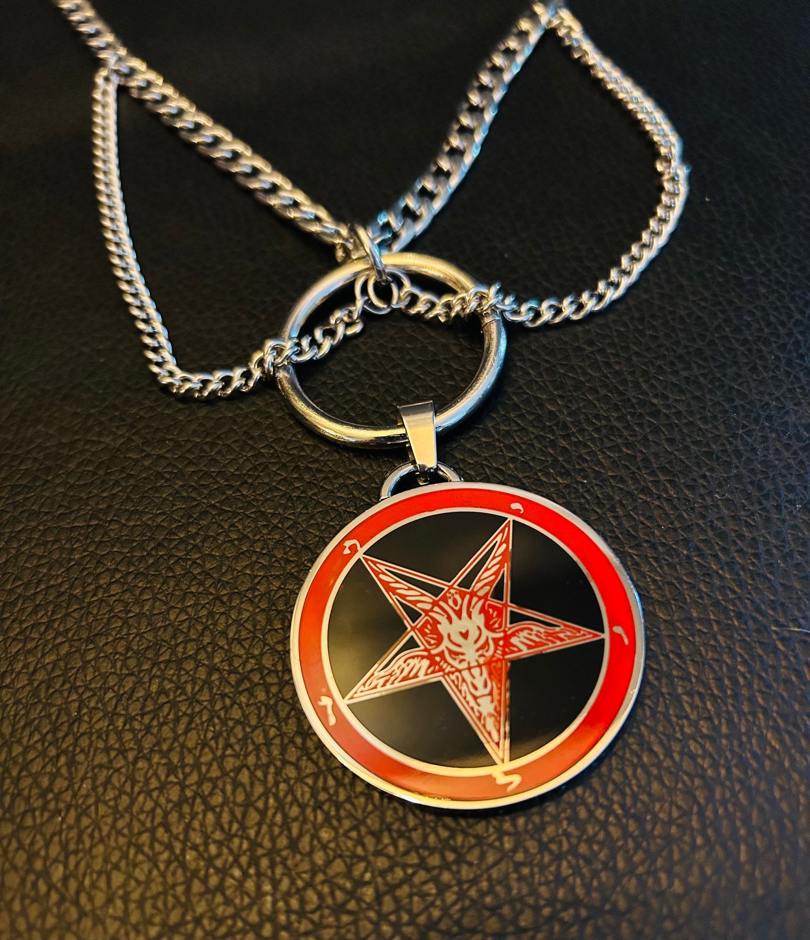 Sigil of Baphomet Chain Necklace Sigil Necklace Chain Necklace Goth ...