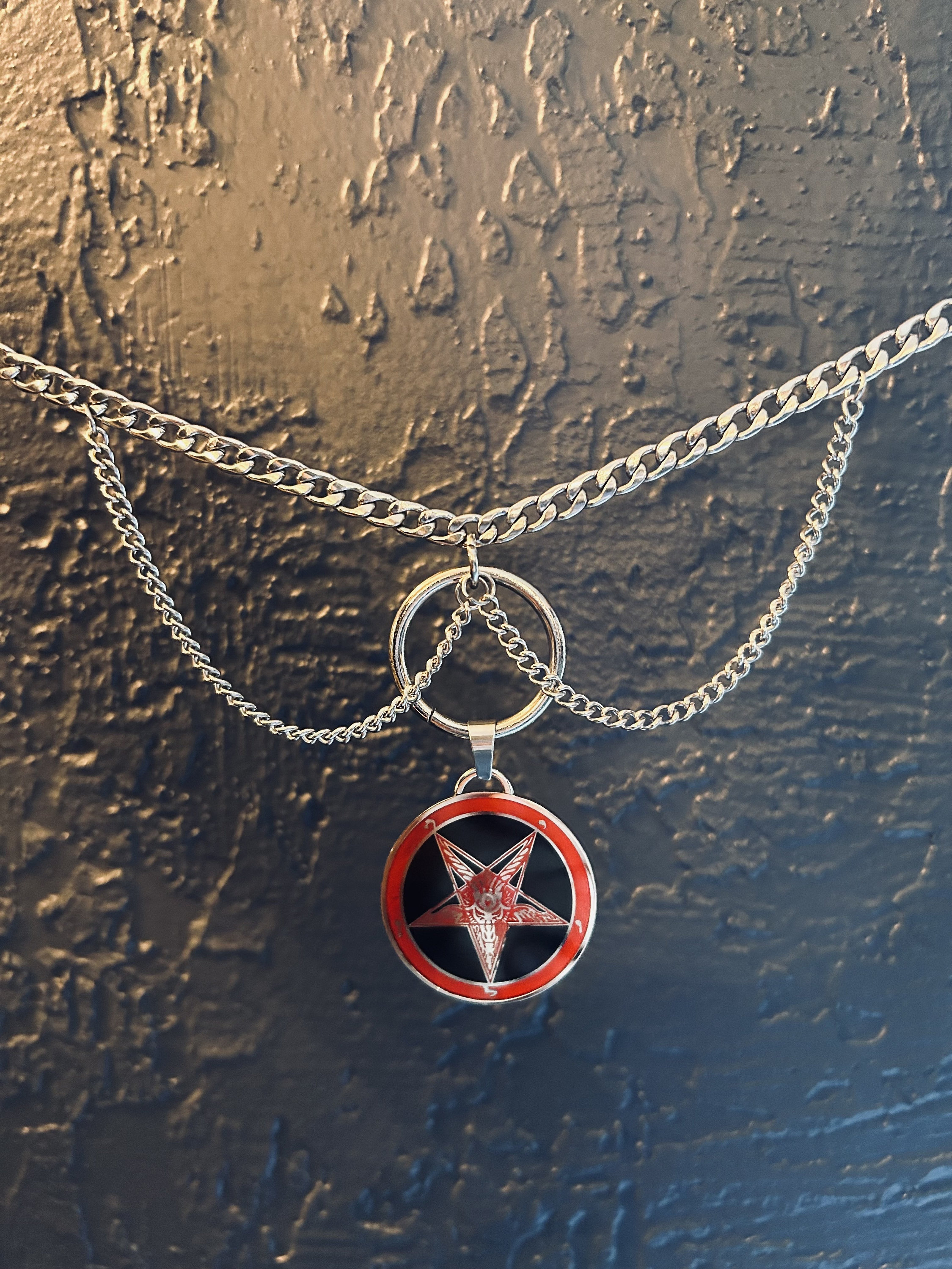 Sigil of Baphomet Chain Necklace Sigil Necklace Chain Necklace Goth ...