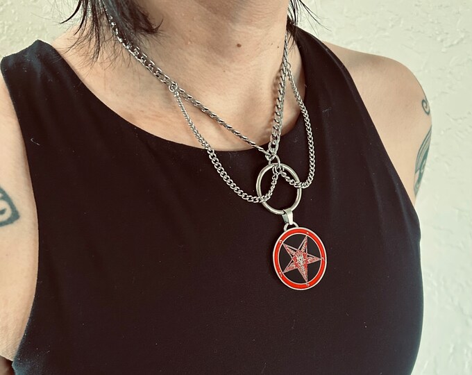 Sigil of Baphomet Chain Necklace - Sigil Necklace - Chain Necklace ...