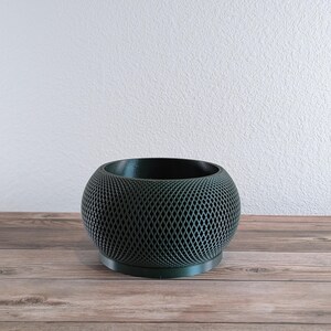 3D Printed Planter Pot With Drainage: Modern Cross Hatch Design - Etsy