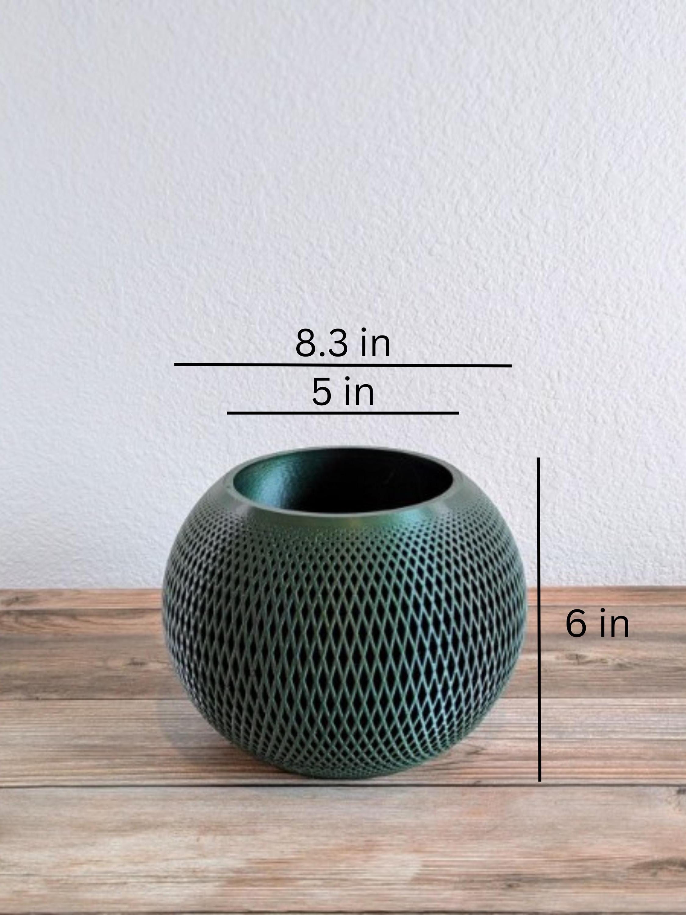 3D Printed Planter Pot: Modern Cross Hatch Design With Drainage - Etsy
