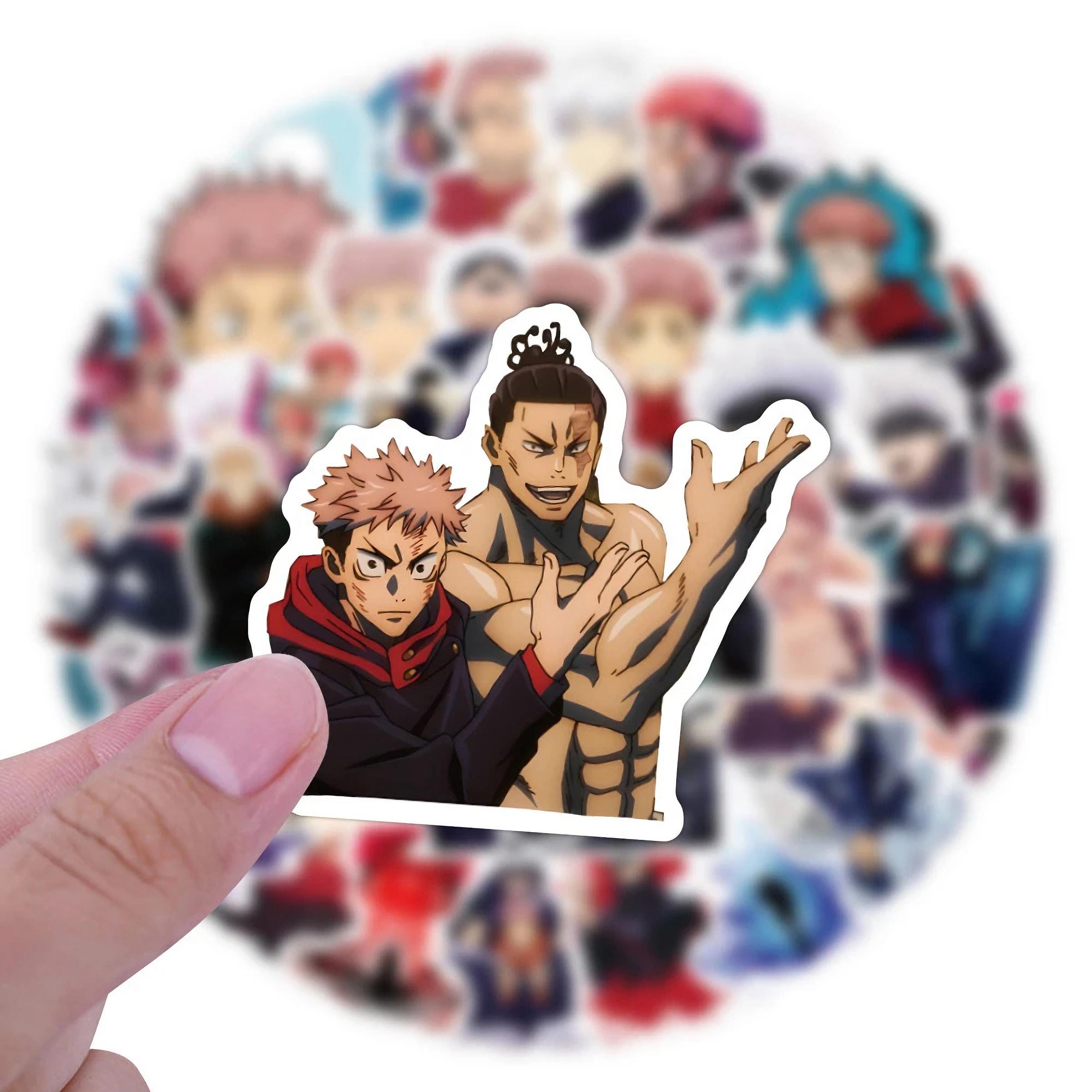 Anime Jujutsu Kaisen Sticker Kawaii Children Kid Cute Decals Cartoon TV ...