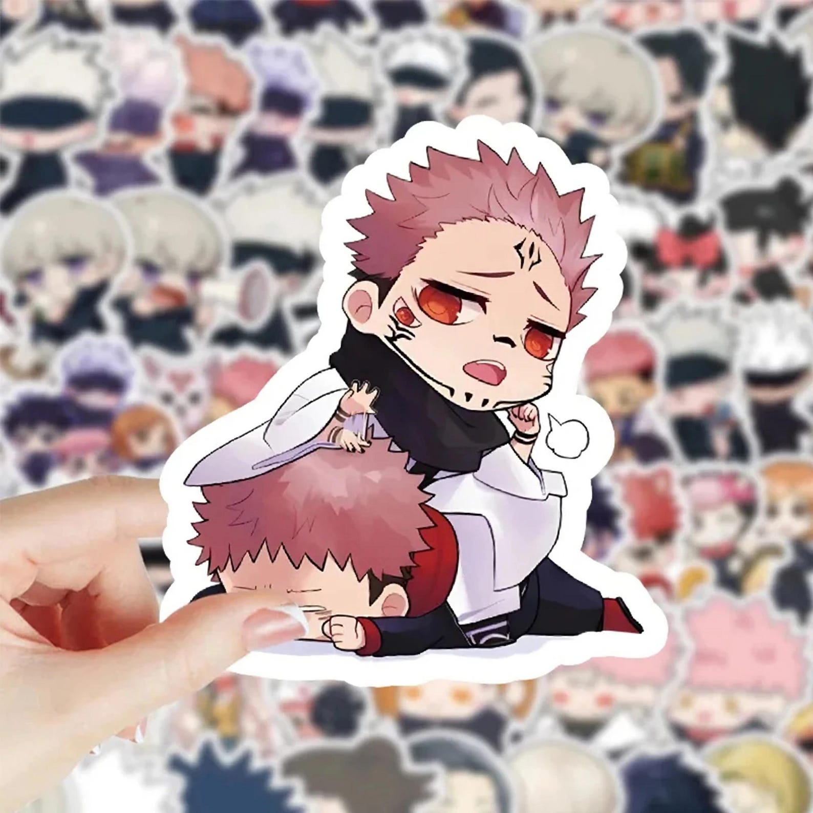 Anime Jujutsu Kaisen Sticker Kawaii Children Kid Cute Decals Cartoon TV ...