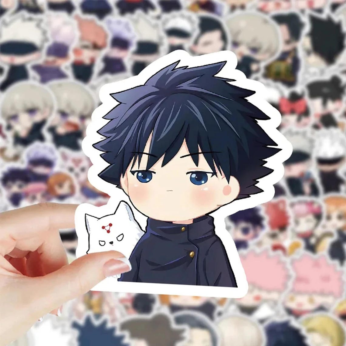 Anime Jujutsu Kaisen Sticker Kawaii Children Kid Cute Decals Cartoon TV ...