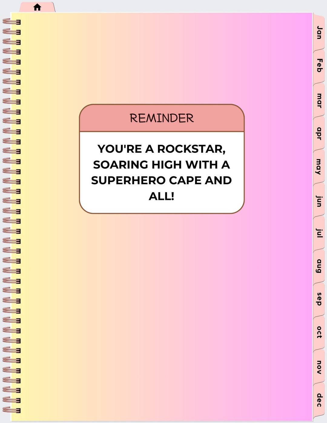 Hyperlinked Digital Planner - Rockstar Theme, Working Moms (undated) - Etsy