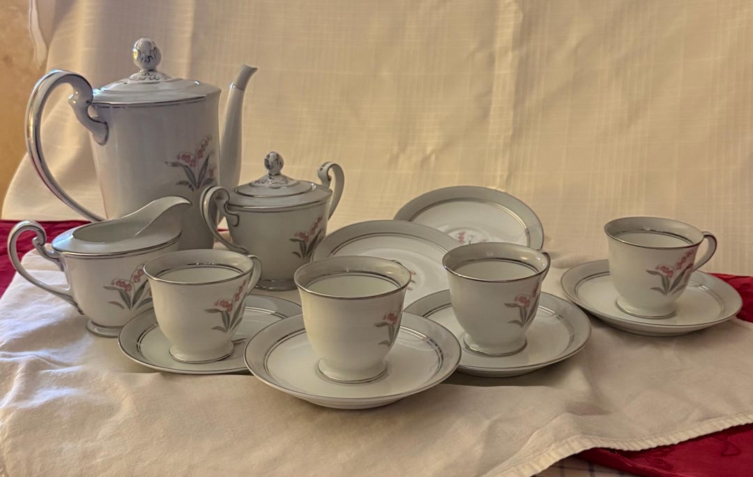 Vintage Noritake China Tea Set-lily of the Valley #5518 - Etsy