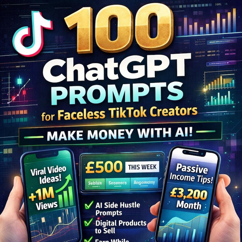 100 Chatgpt Prompts for Faceless Tiktok Creators | Make Money With AI ...