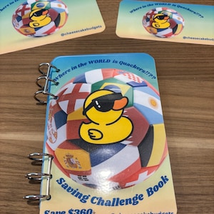 Where in the World is Quackers Saving Challenge Book - Etsy