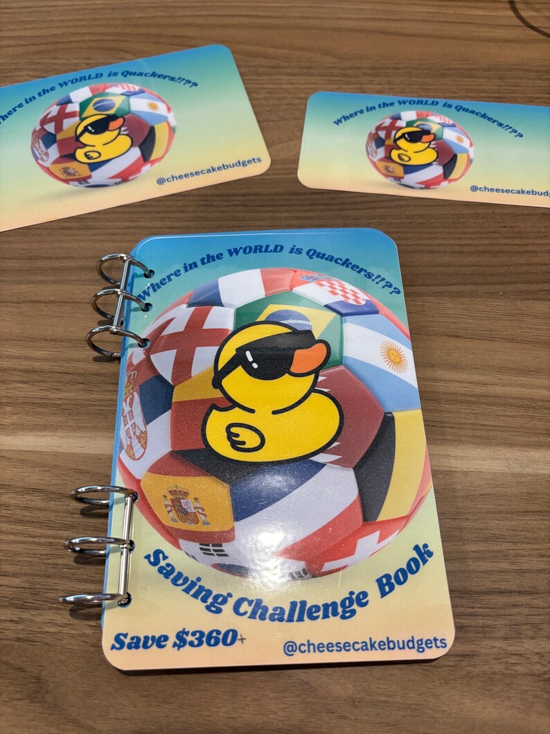 Where in the World is Quackers Saving Challenge Book - Etsy
