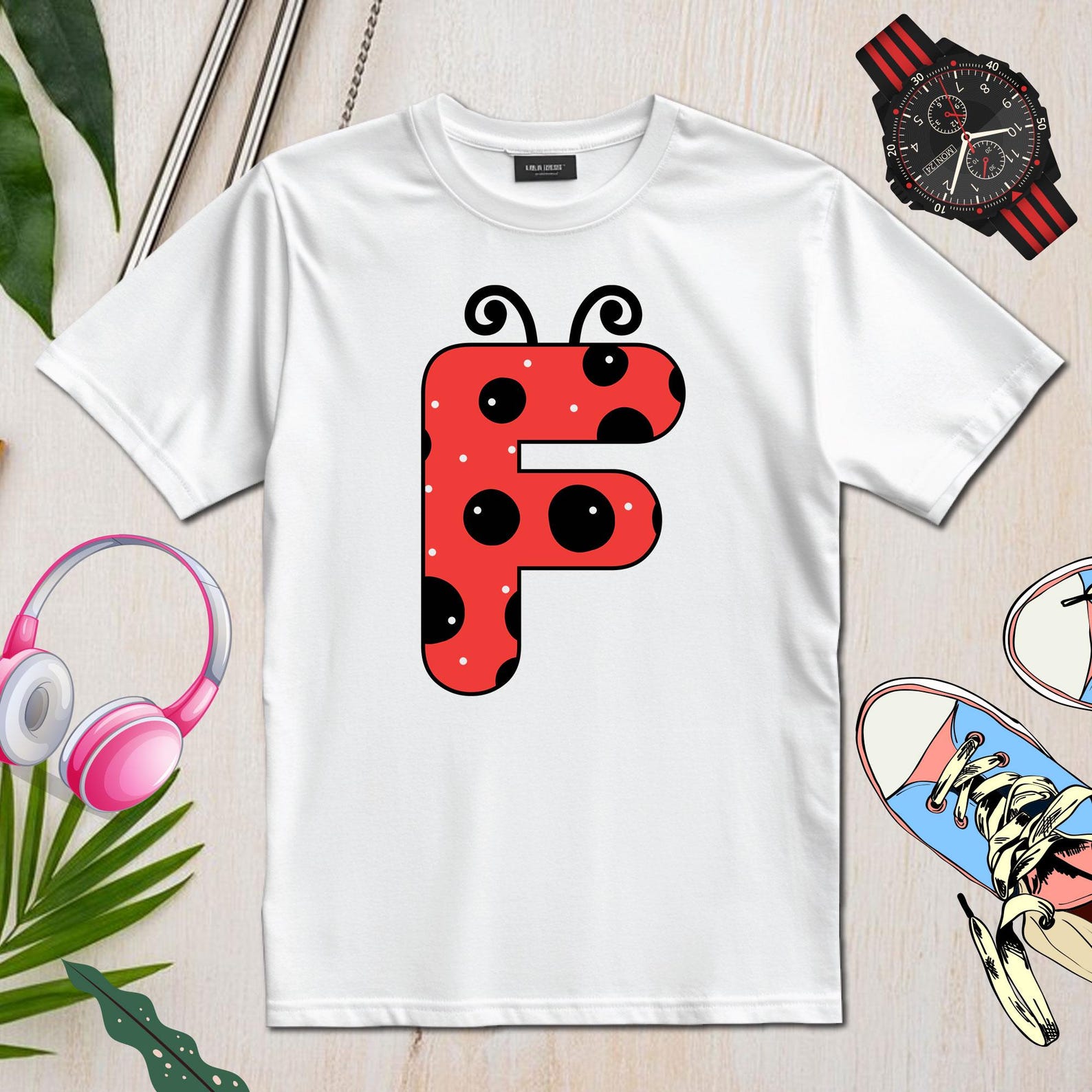 LADYBUG FONT Svg, Birthday Girl Boy Svg, Nursery Decor, Ladybug Letters ...