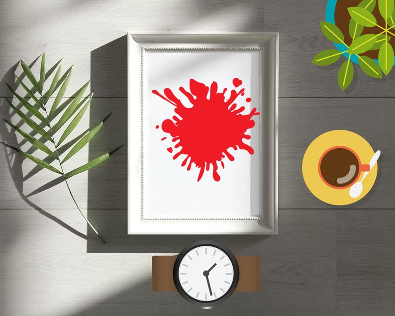 Paint Splatter SVG Bundle Paint Splats Svg Ink Splatter Platter ...