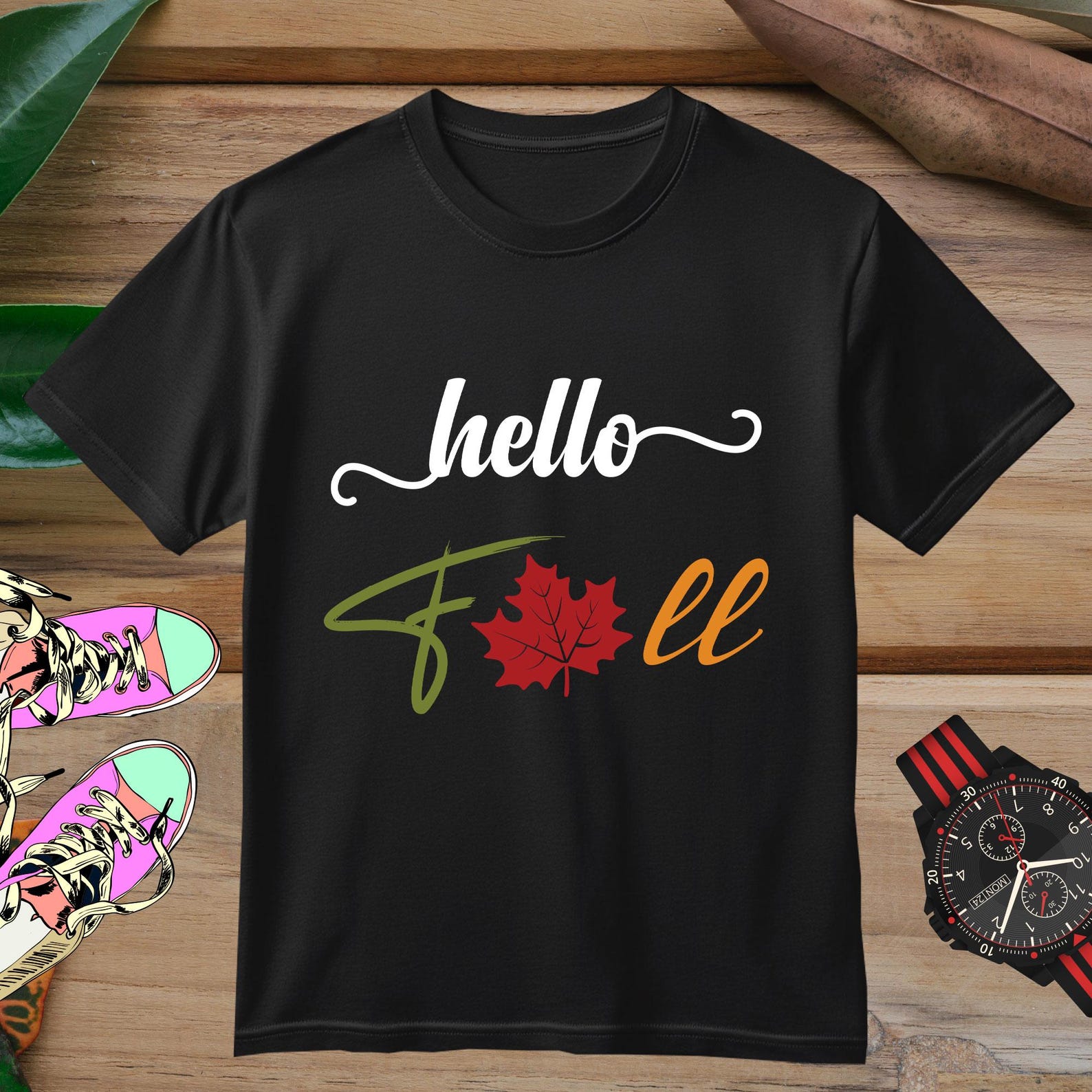 Hello Fall Svg, Fall Svg, Autumn Svg, Fall Leaves Svg, Halloween Svg ...