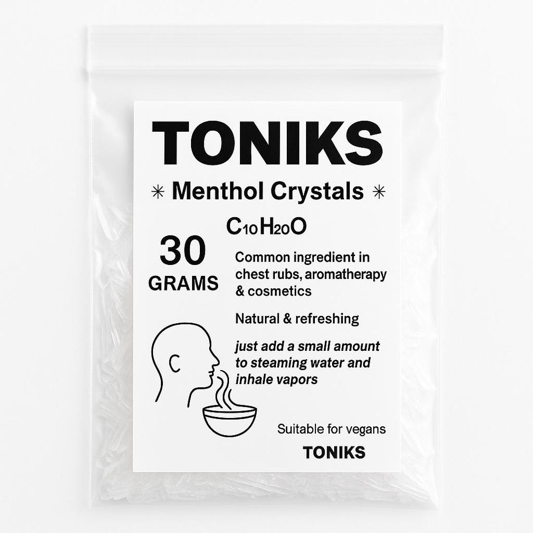 Menthol Crystals 30g | Pure Natural C10H20O | Strong Mint Aroma for ...