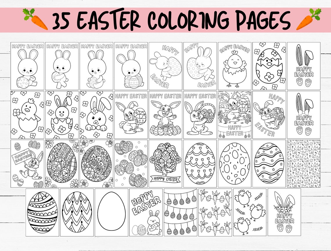 35 Easter Coloring Pages | Easter Coloring Pages for Kids | Easter ...