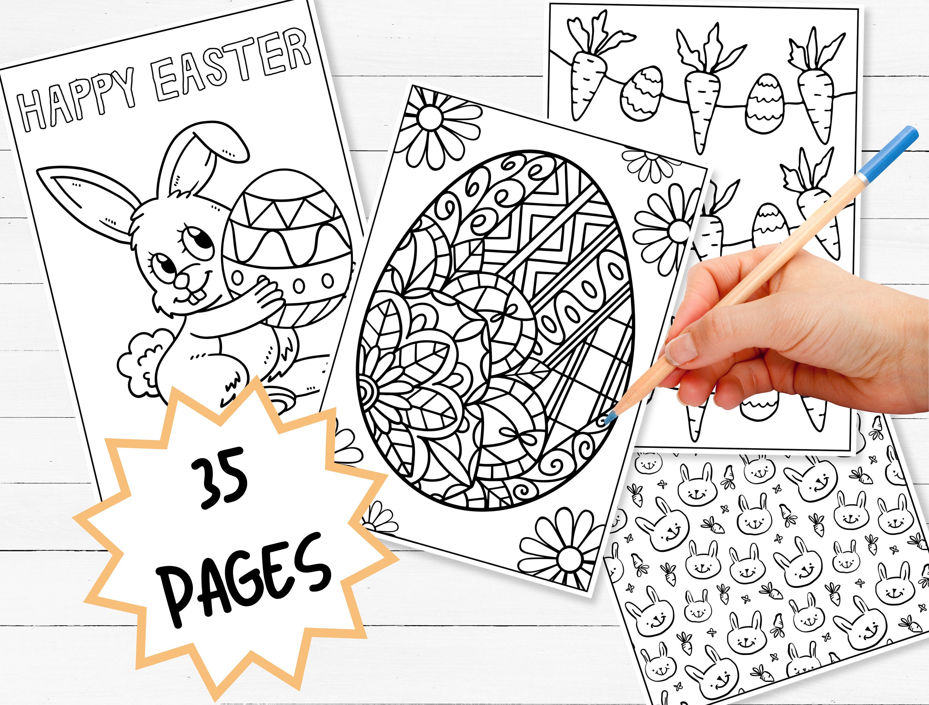 35 Easter Coloring Pages Easter Coloring Pages for Kids Easter ...