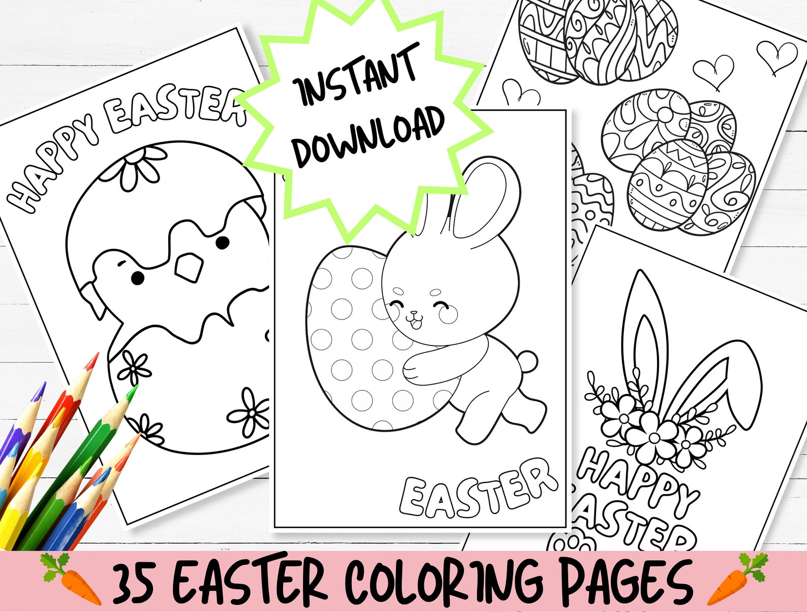 35 Easter Coloring Pages | Easter Coloring Pages for Kids | Easter ...