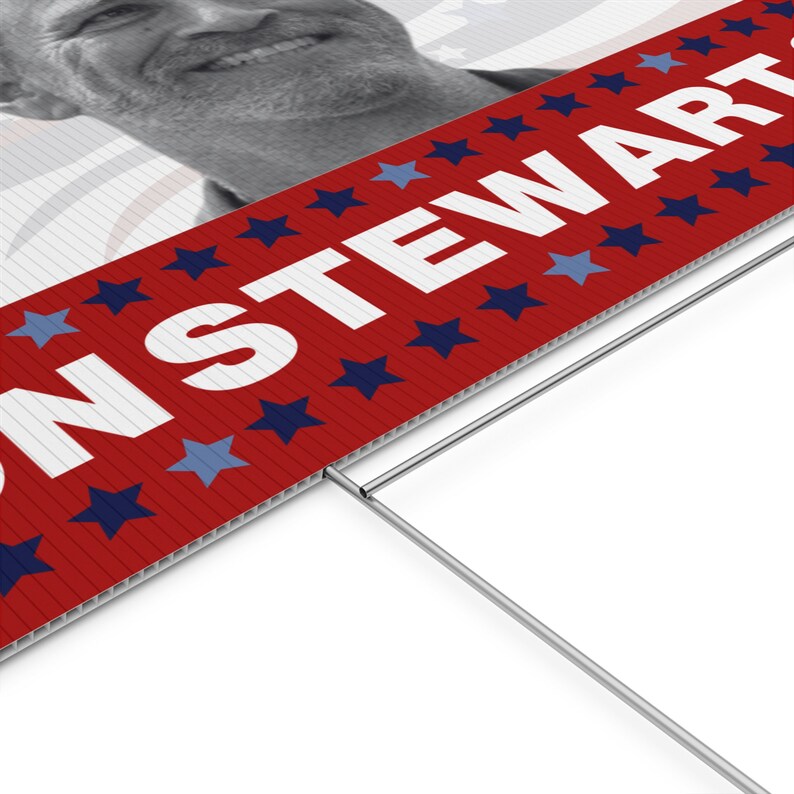 Jon Stewart 2024 Yard Sign 2024 Presidential Campaign Parody Plastic ...
