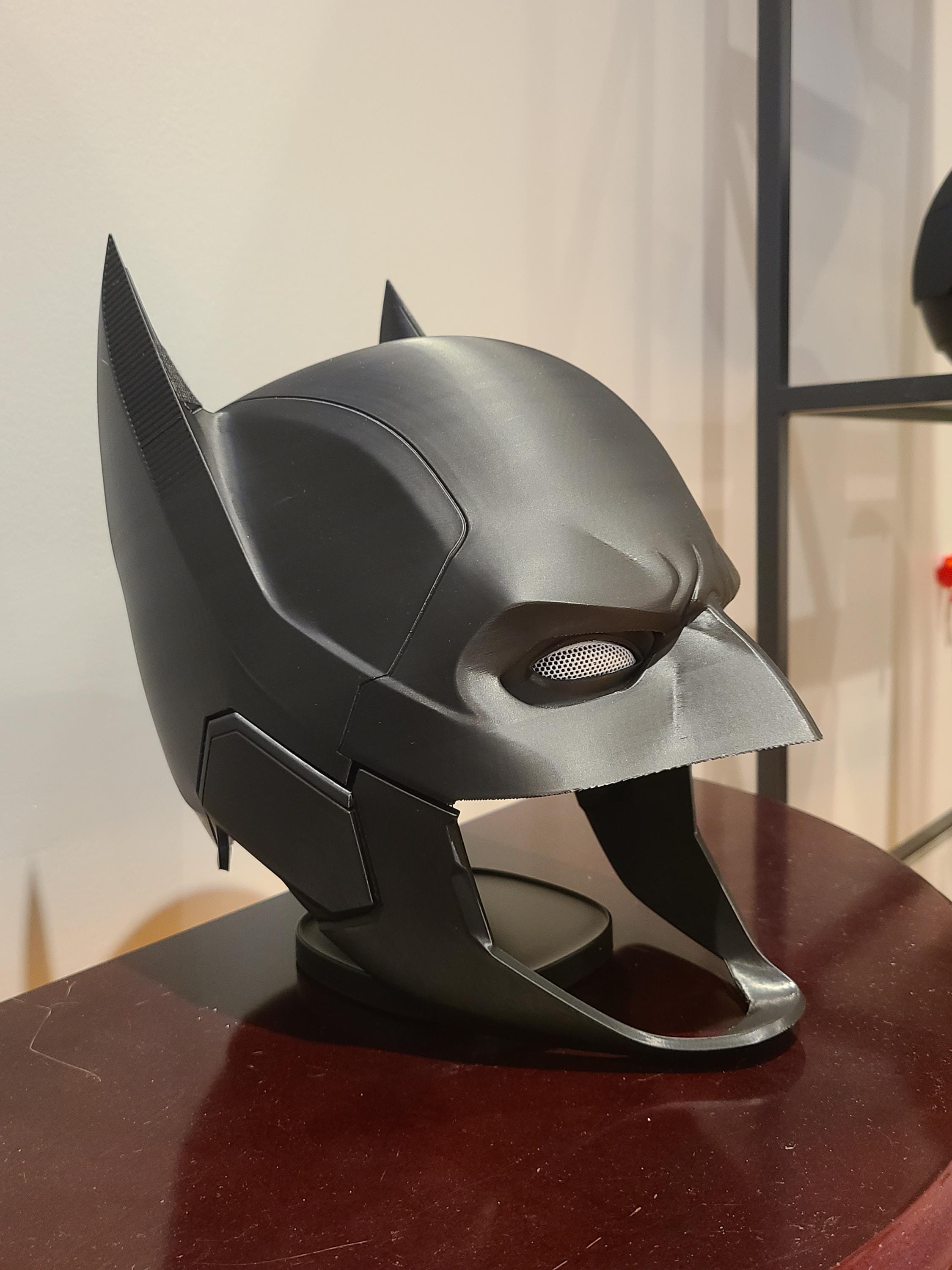 3d-printed Bat Cowl With Custom White Eyes and Detachable Chin - Etsy