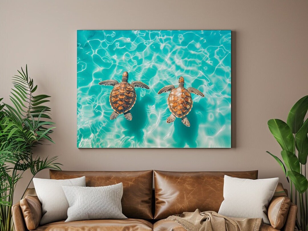 Sea Turtles, Lovely Couple, Wall Art, Paradise, Tropical Vibe, Vacation ...
