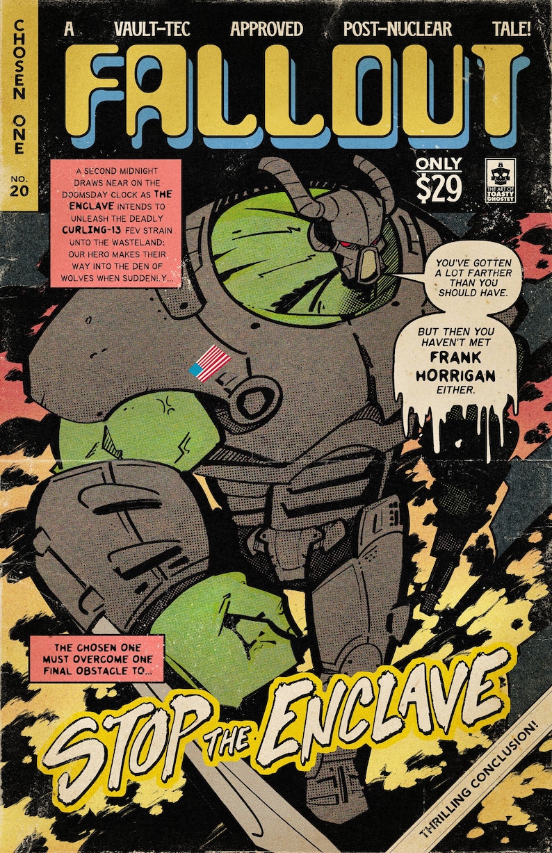 Stop the Enclave! - Fallout 2 - Retro Styled Poster - Etsy