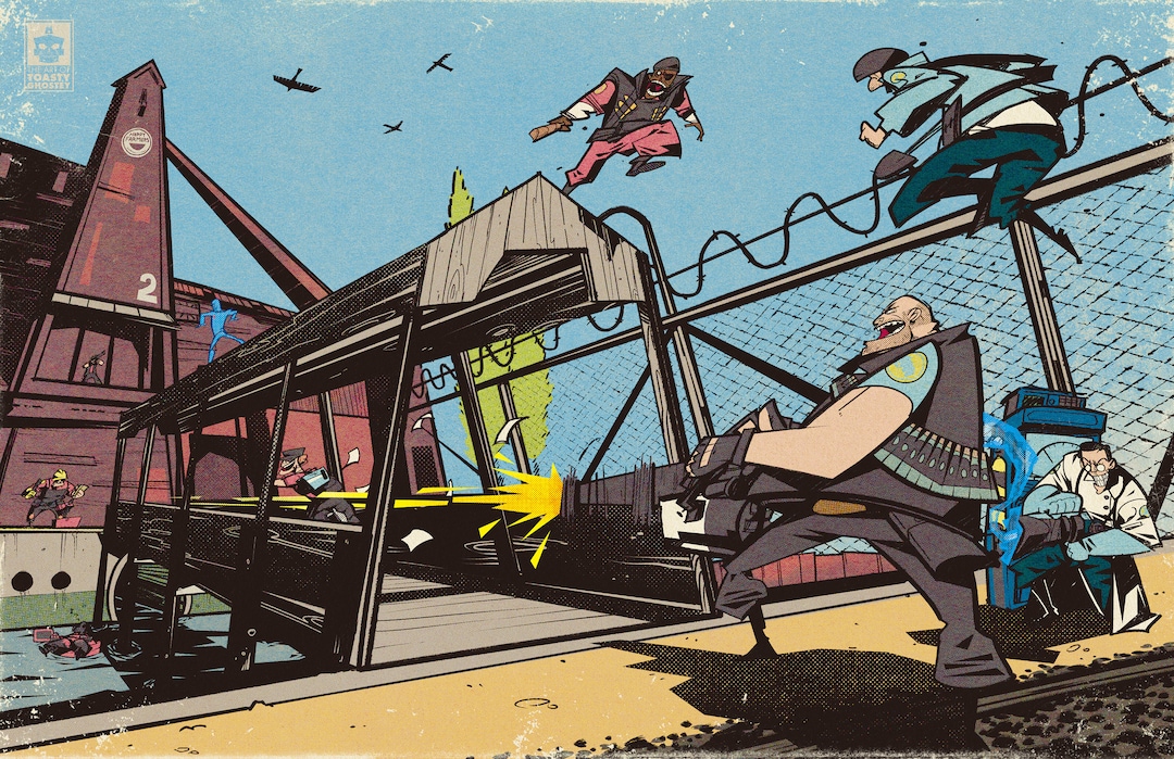 Team Fortress 2 - 2FORT - Retro Styled Poster - Etsy