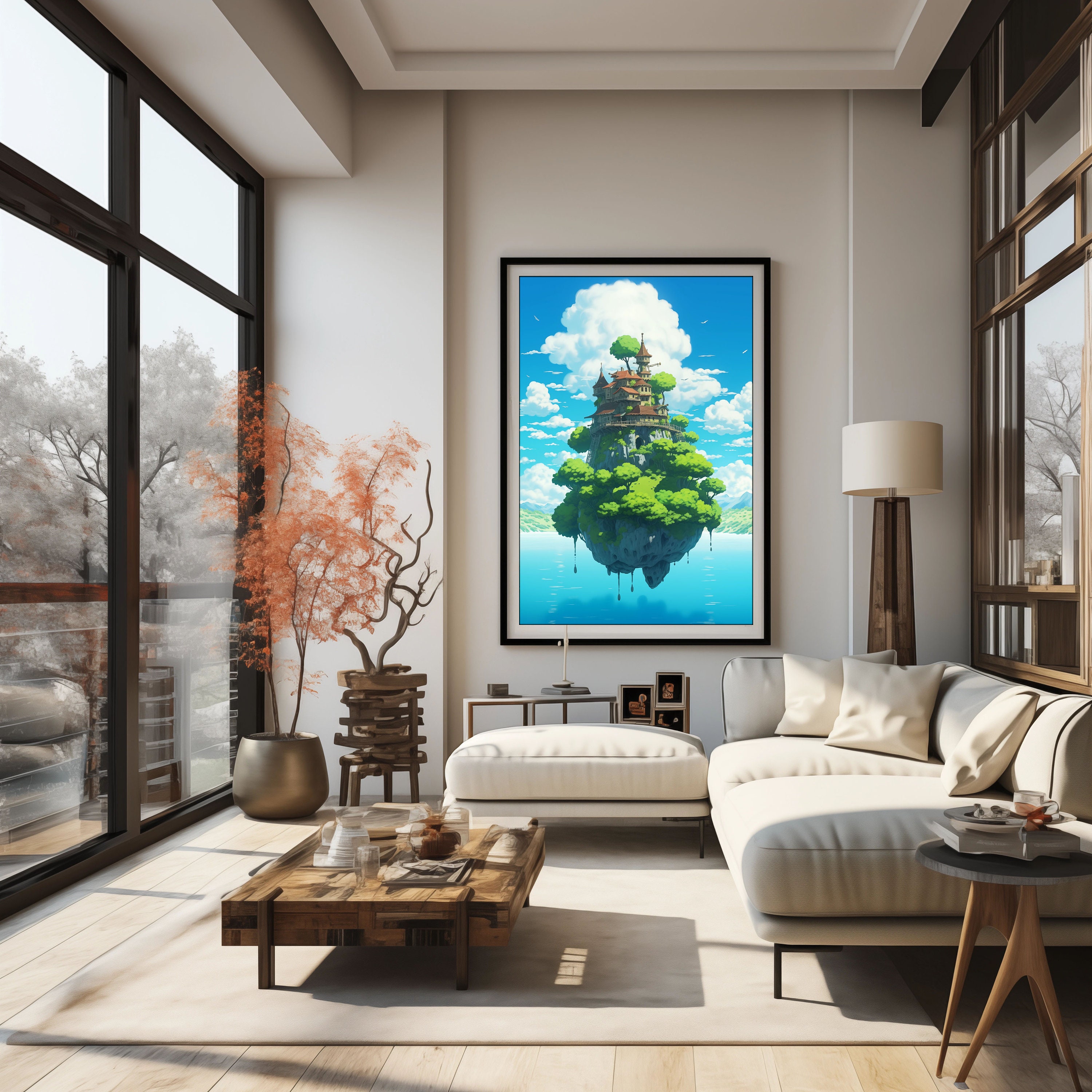 Studio Ghibli Style Poster, Lofi Poster, Anime Poster, Asian Art Poster ...