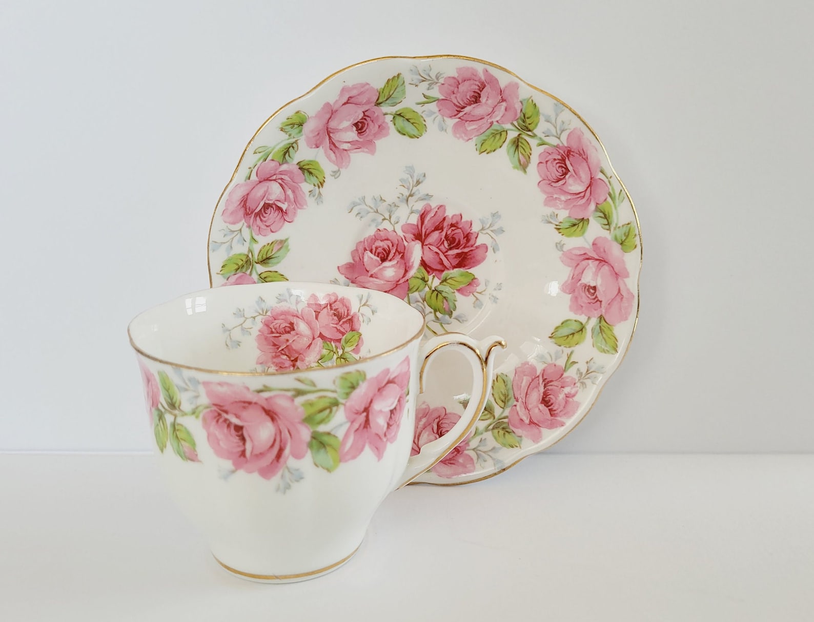 Vintage Bell China "lady Alexander Rose" Teacup and Saucer Set, 1960s ...