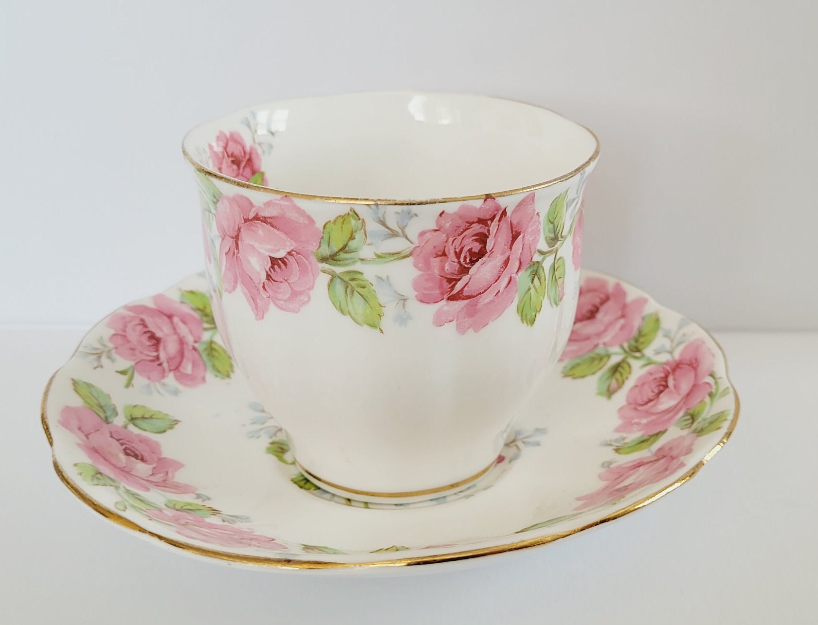 Vintage Bell China "lady Alexander Rose" Teacup and Saucer Set, 1960s ...