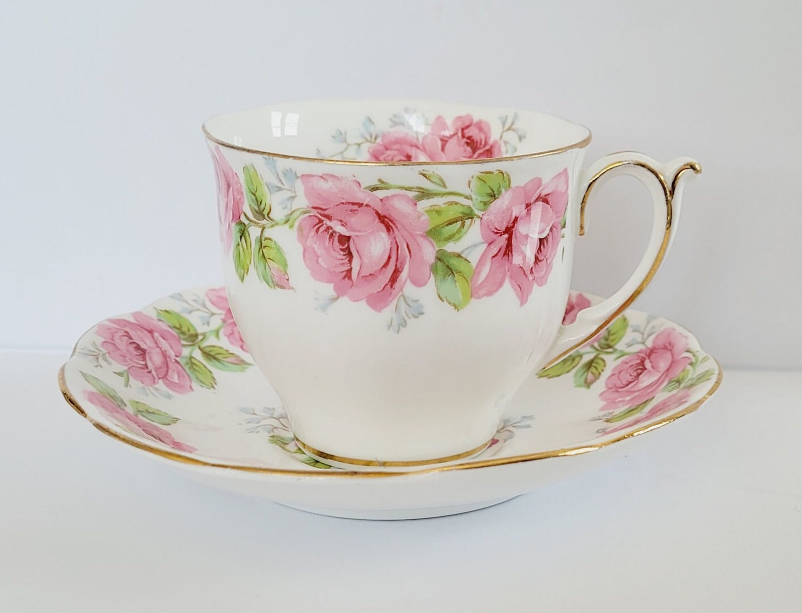 Vintage Bell China "lady Alexander Rose" Teacup and Saucer Set, 1960s ...