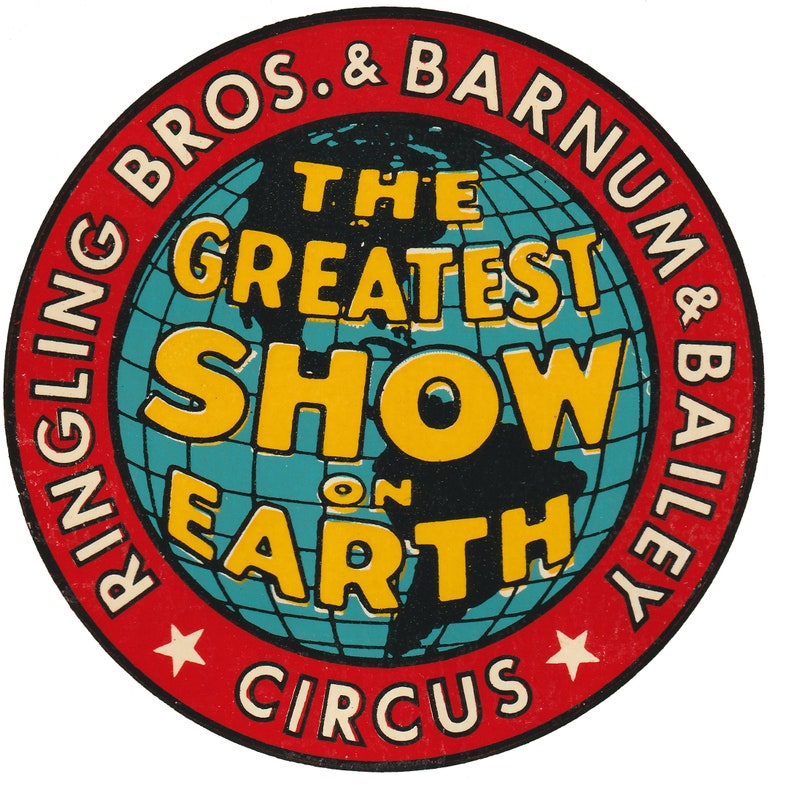 Greatest Show on Earth Sticker - Etsy