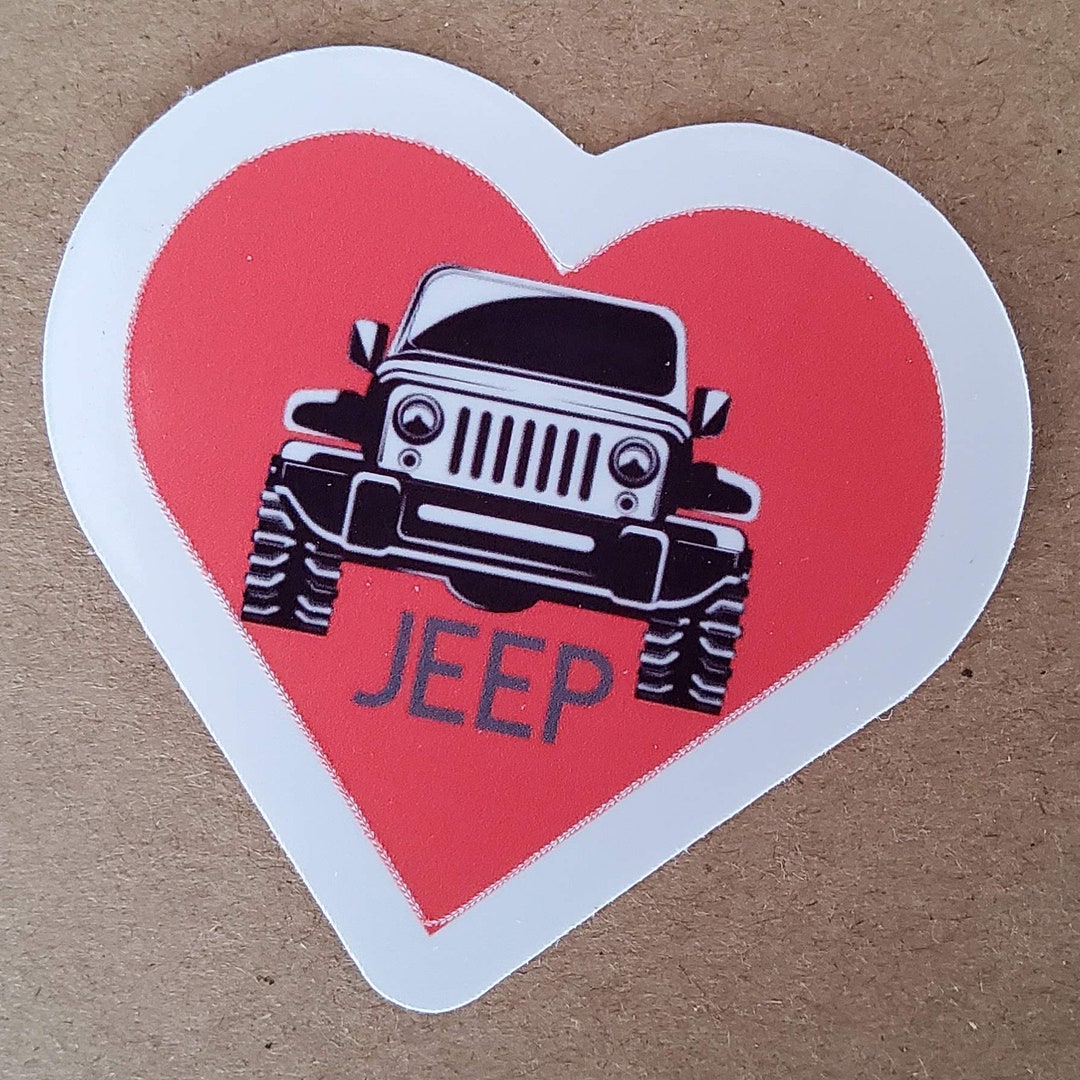Rainbow Jeep Love Stickers 2 Stickers - Etsy