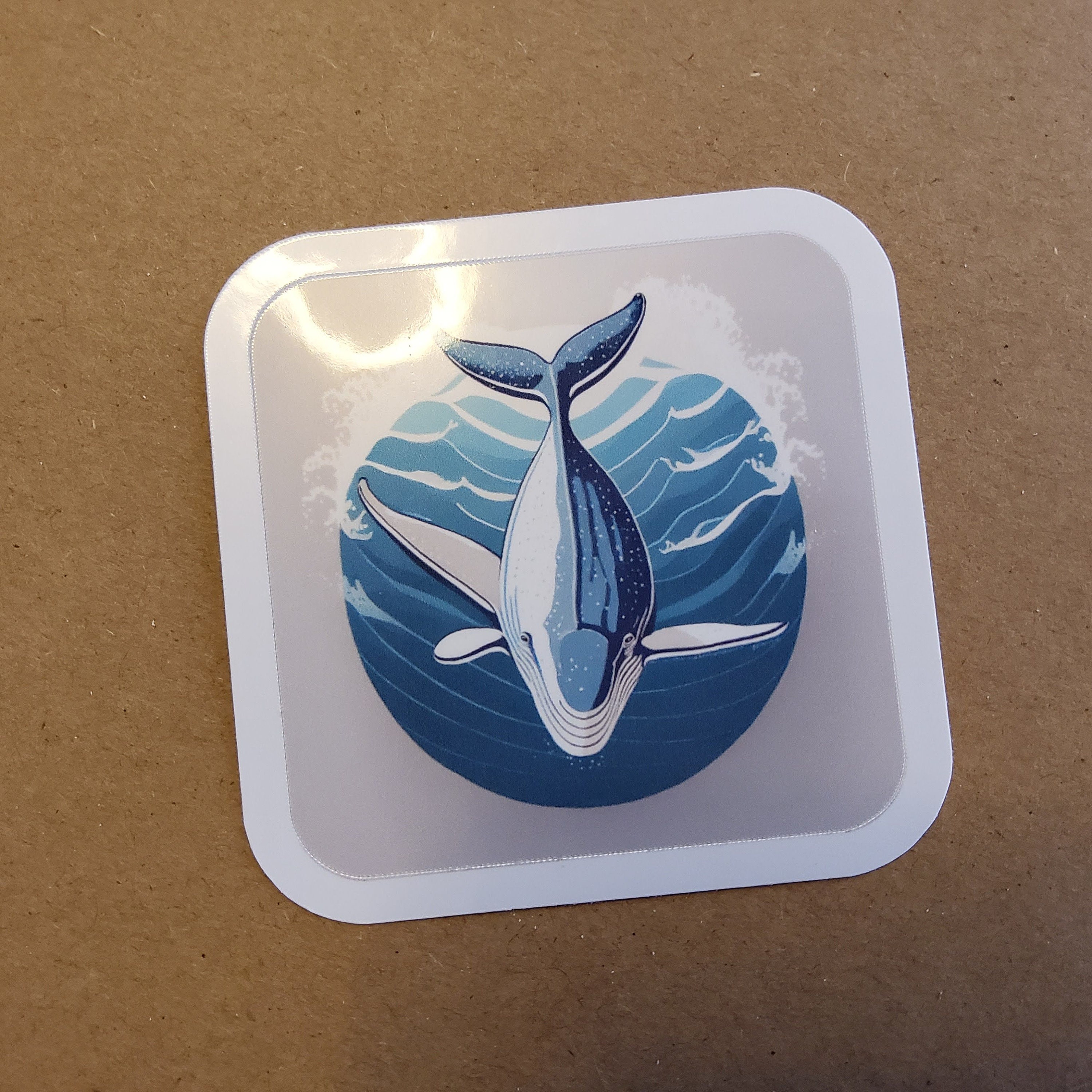 Blue Whale Sticker - Etsy