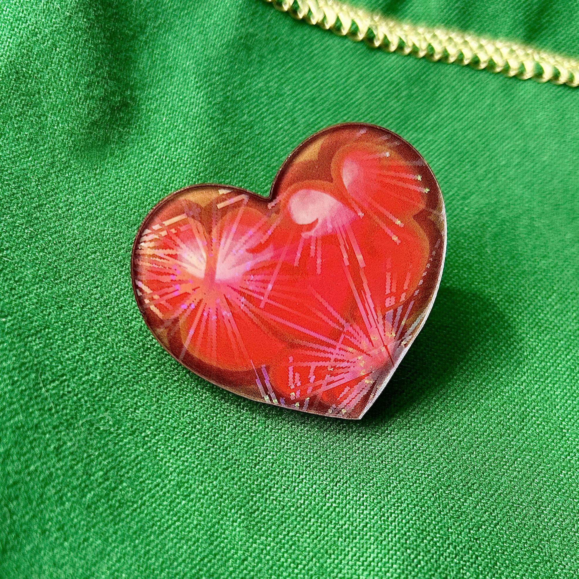 Legend of Zelda Heart Containers Holographic Pins - Etsy