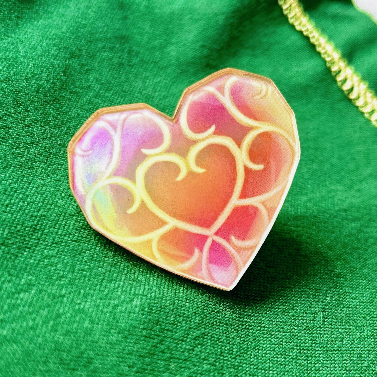 Legend of Zelda Heart Containers Holographic Pins - Etsy