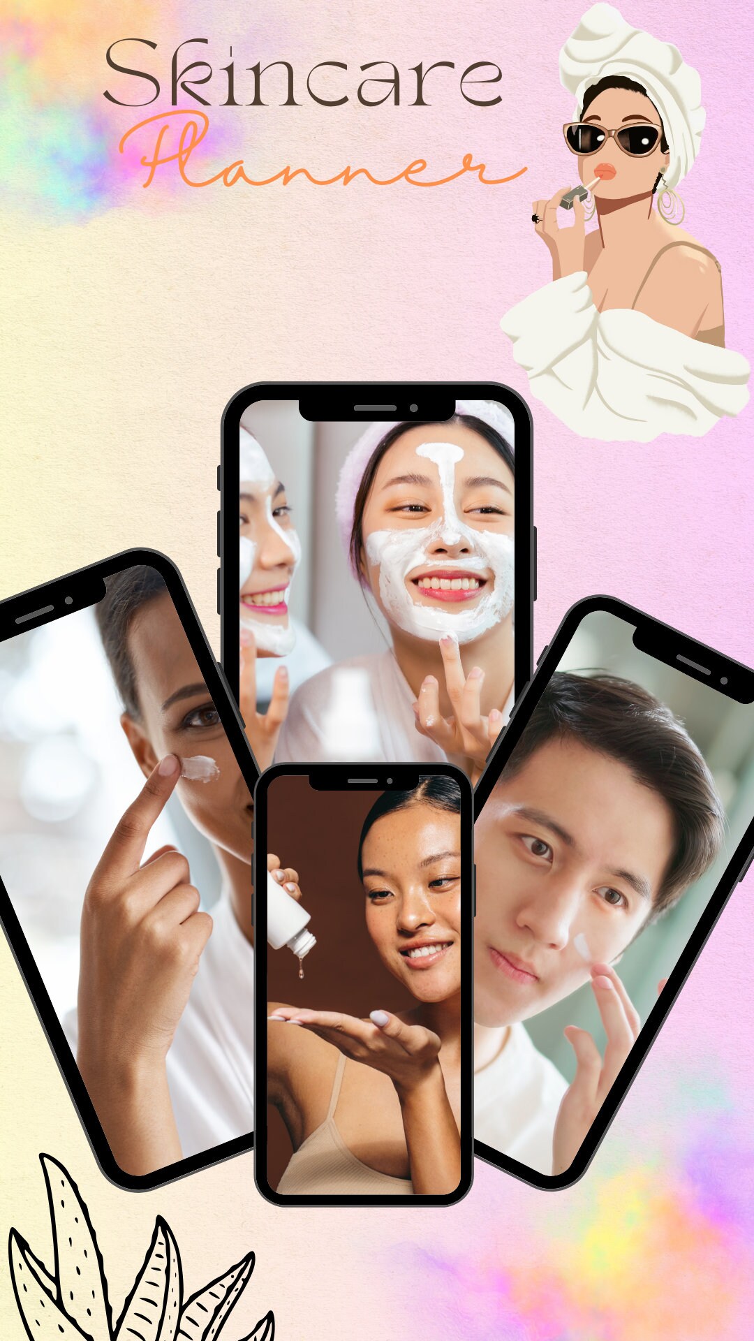 Skincare Routine Planner Printable, Beauty Planner, Daily Self Care ...