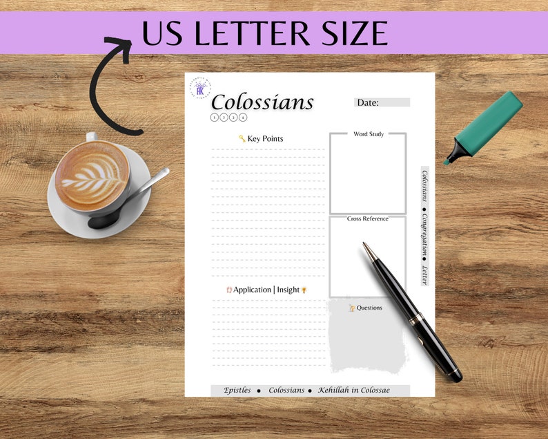 Colossians Digital Worksheets, Bible Teachers, Torah Teachers ...