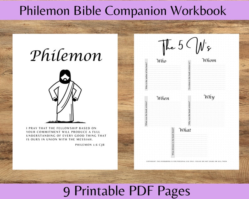 Philemon Digital Bible| Pastor Workbook | Bible Teachers | Torah ...