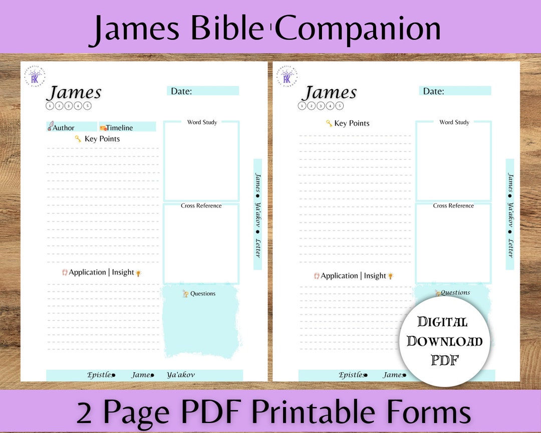 James Digital Worksheets, Bible Teachers, Torah Teachers, Scripture ...