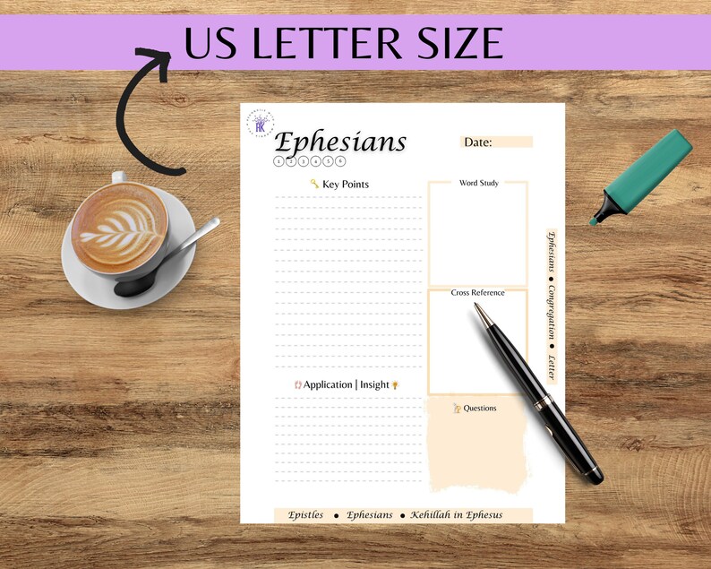 Ephesians Digital Worksheets,bible Teachers,torah Teachers,scripture ...