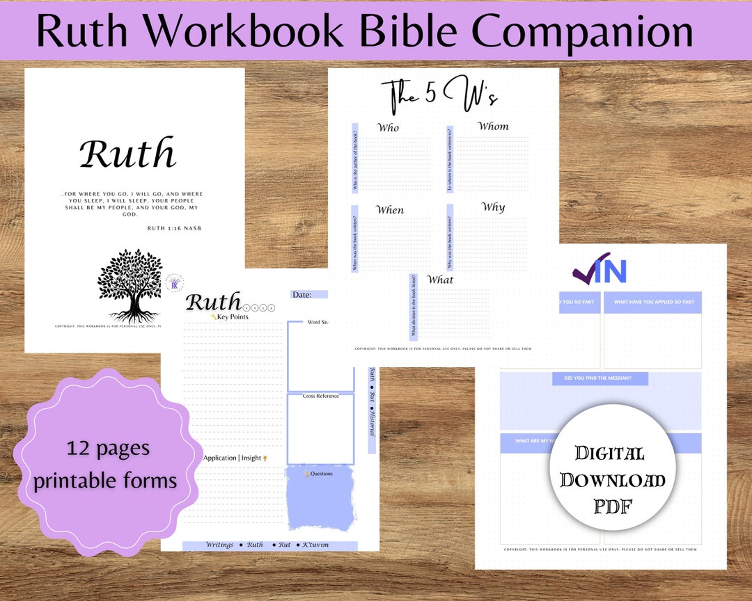 Ruth Digital Bible Pastor Workbook Bible Teachers Torah Teachers
