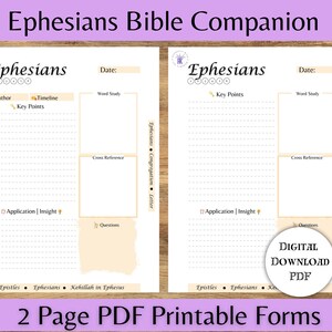 Ephesians Digital Worksheets,bible Teachers,torah Teachers,scripture ...