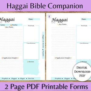 Haggai Digital Worksheets, Bible Teachers, Torah Teachers, Scripture ...