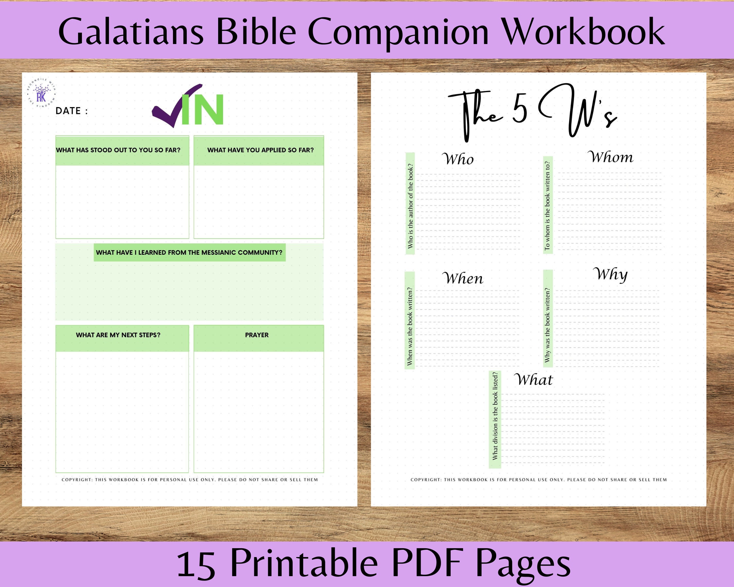 Galatians Bible Workbook, Pastor Digital Book, Bible Teachers ...